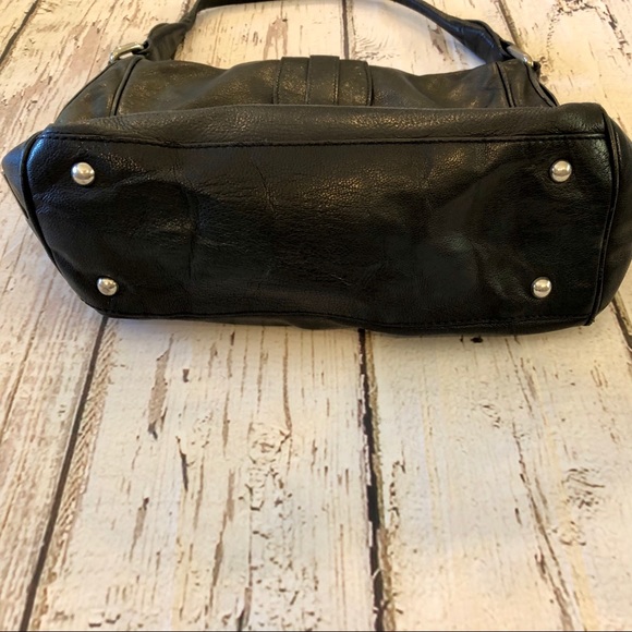 Perlina | Bags | Perlina Soft Black Leather Purse W Silver Accents ...